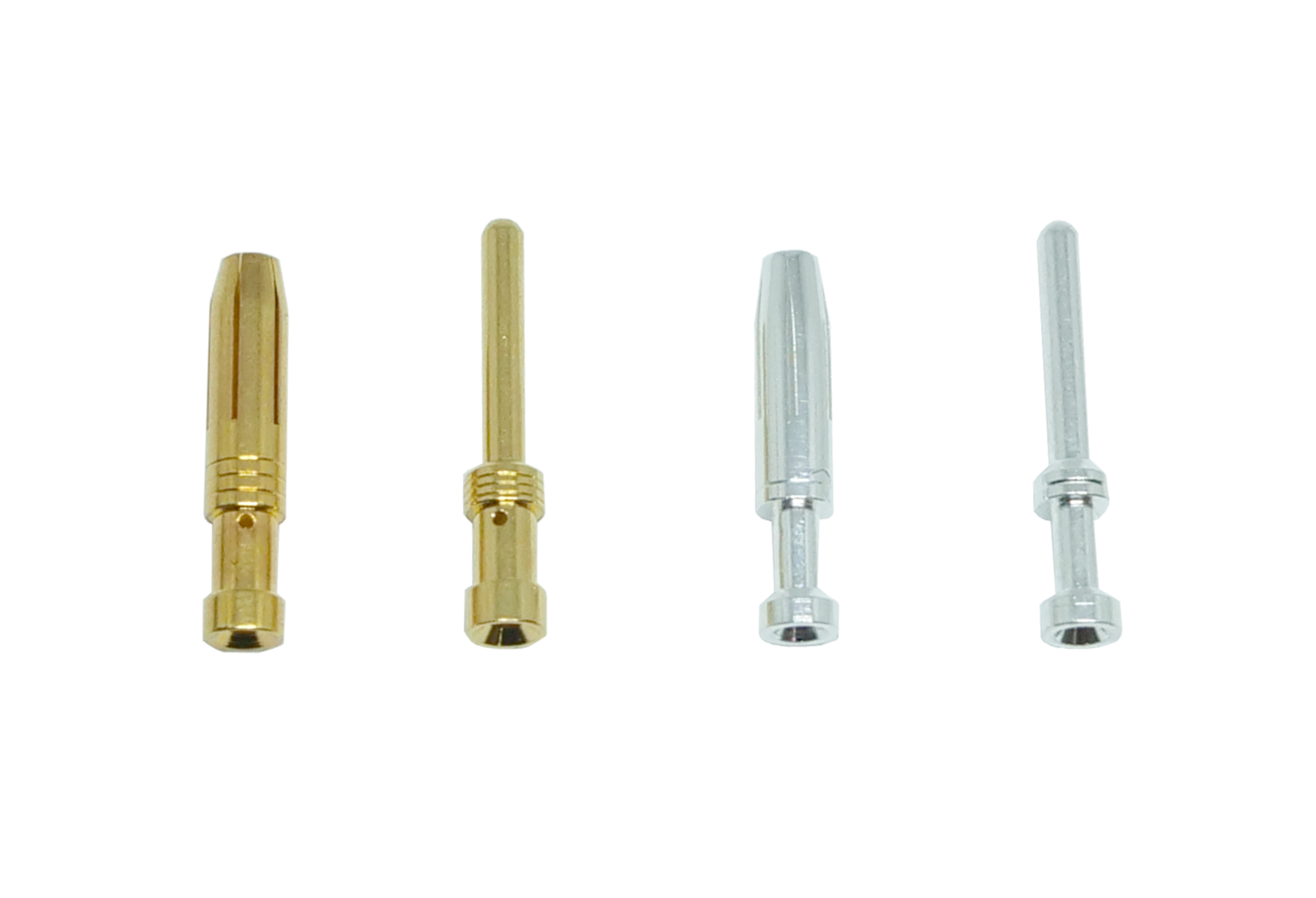 Contatos crimps 16A, fêmea e macho, revestimento em ouro ou prata – Ballast